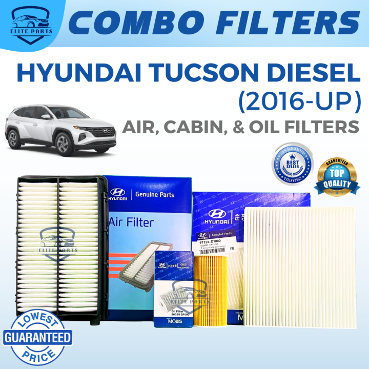 FILTER SETS AIR, CABIN, OIL for HYUNDAI TUCSON DIESEL(2016-UP)(28113 ...