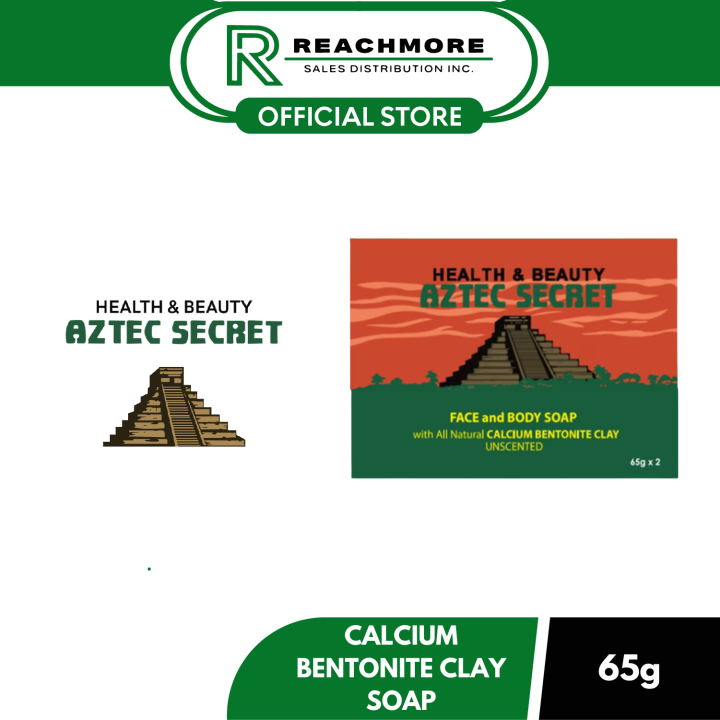 Aztec Secret Calcium Bentonite Clay Unscented Face & Body Soap Bar ...