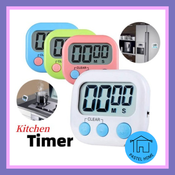 PH LCD Digital Kitchen Timer Cooking Baking Oven Timer Loud Alarm Clock ...