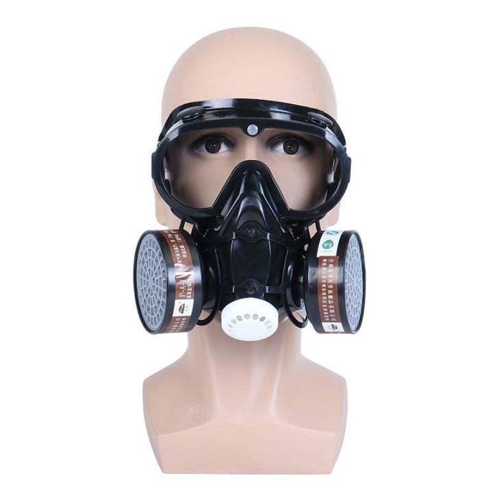 masker gas full face masker cat respirator masker kimia 2 tabung ...