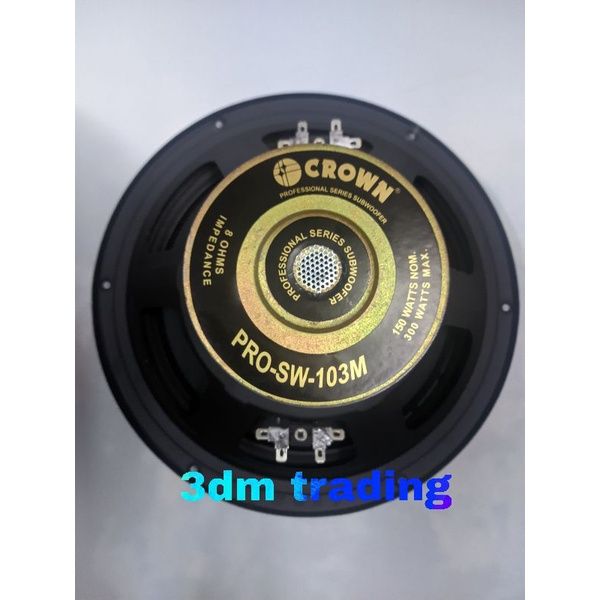 10 SUBWOOFER CROWN(ORIGINAL)300WATTS D8 OHMS DUAL IMPEDANCE | Lazada PH