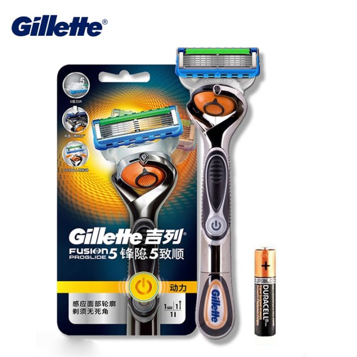 Gillette Fusion Proglide Power Razor Shaver 5 Layer Blades Male Face ...