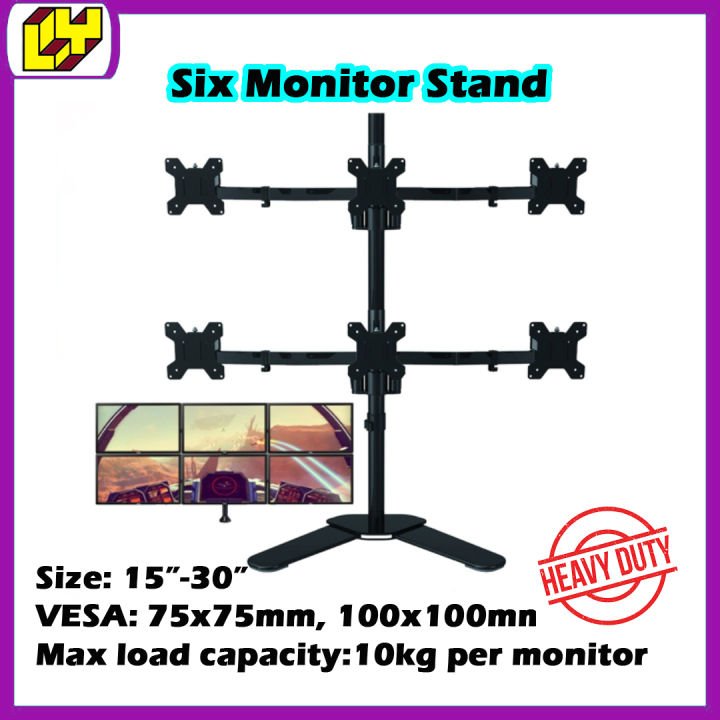 Six Monitor Stand 6 Monitor Arm / Monitor Stand / LED Stand / LED arm ...