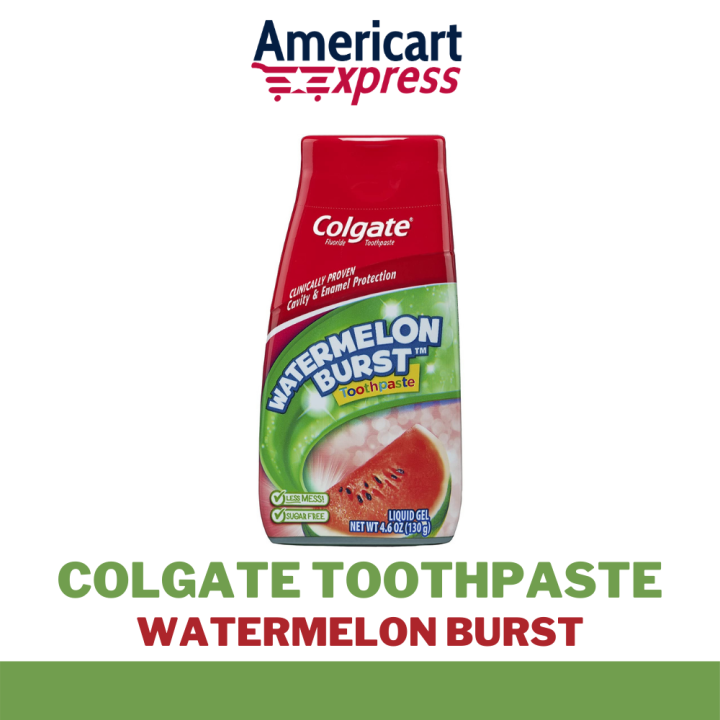 Colgate 2-in-1 Kids Toothpaste Anticavity Mouthwash Watermelon Burst ...