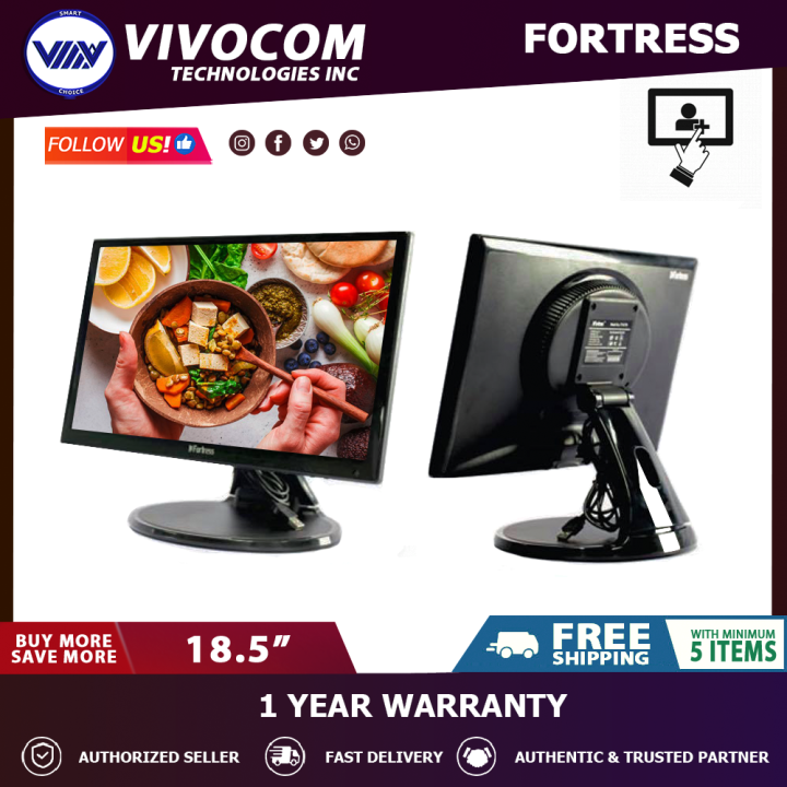 Fortress 18.5" LCD Touchscreen Monitor (Black) | Lazada PH