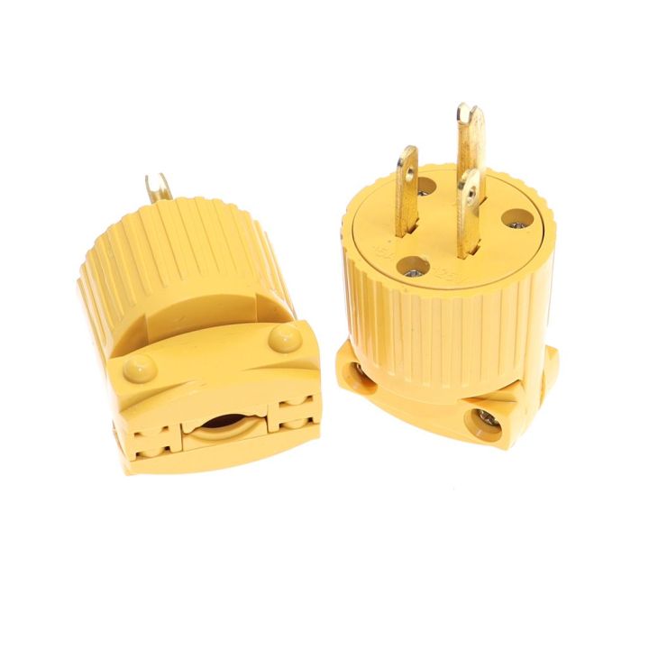 5-15P US Rewireable Power Plug Adapter 15A Industrial Wiring Electric ...