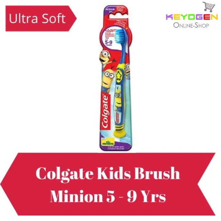 Colgate Kids Minion Toothbrush 5 - 9 Years Old (Ultra Soft) | Lazada