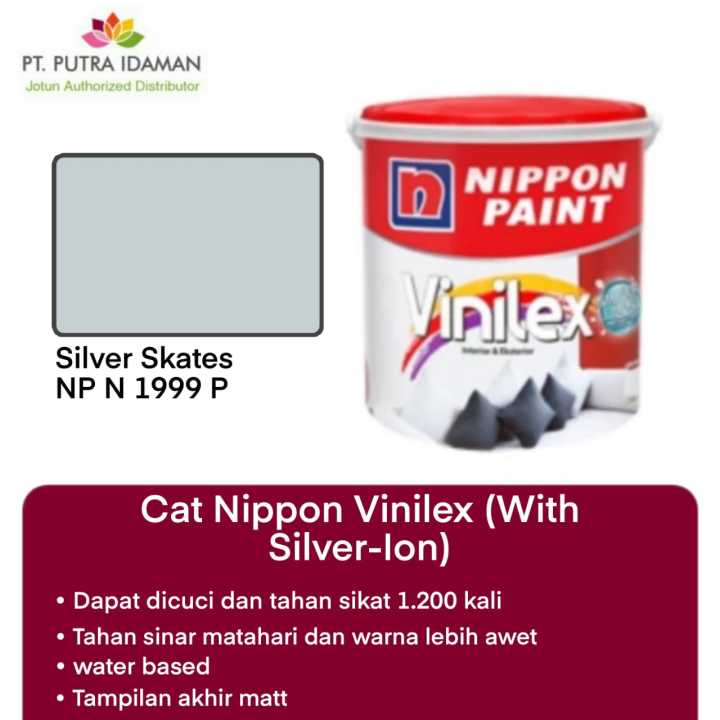 CAT INTERIOR NIPPON PAINT VINILEX - SILVER SKATES N 1999P | Lazada ...