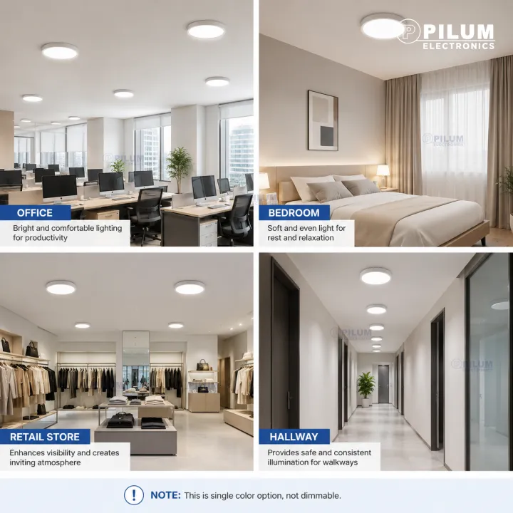 Pilum LED Panel Light Square & Round 6W 12W 18W 24W Surface Mounted ...