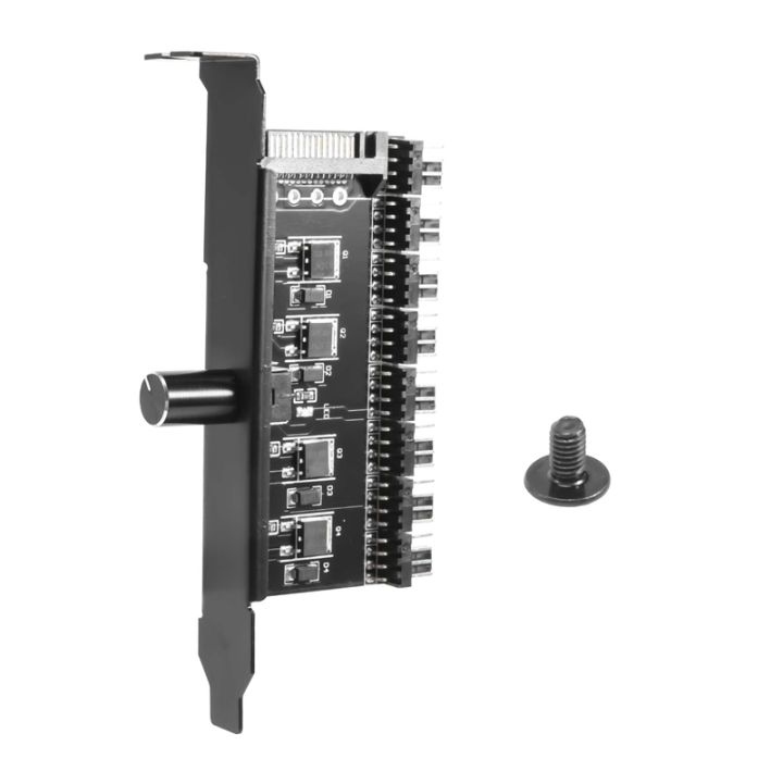 Pc 8 Channels Fan Hub Cooling Fan Speed Controller for CPU Case HDD VGA ...