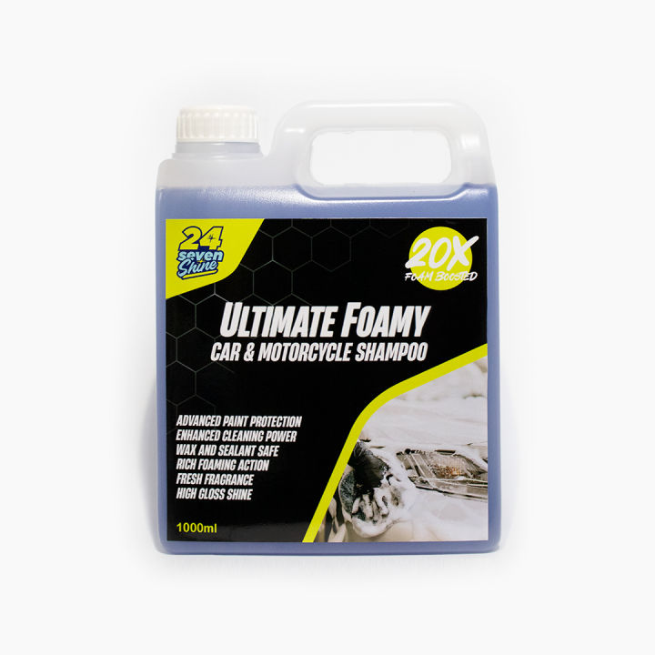 24 Seven Shine - ULTIMATE FOAMY Car & Motorcycle Shampoo 20X Foam ...