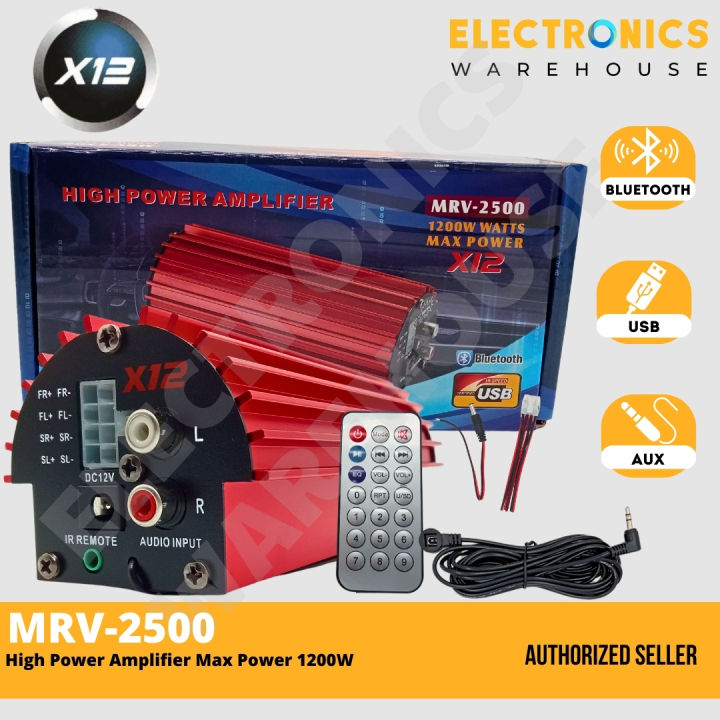 X12 MRV-2500 High Power Amplifier,1200W Max Power | Lazada PH