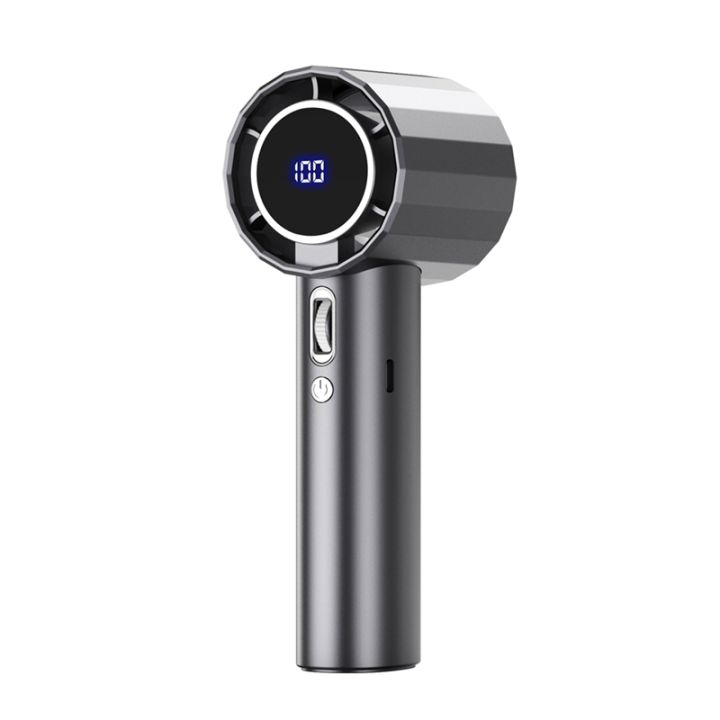 Type-C Rechargeable Handheld Fan 100-Speed Adjustable, Fast Cooling ...