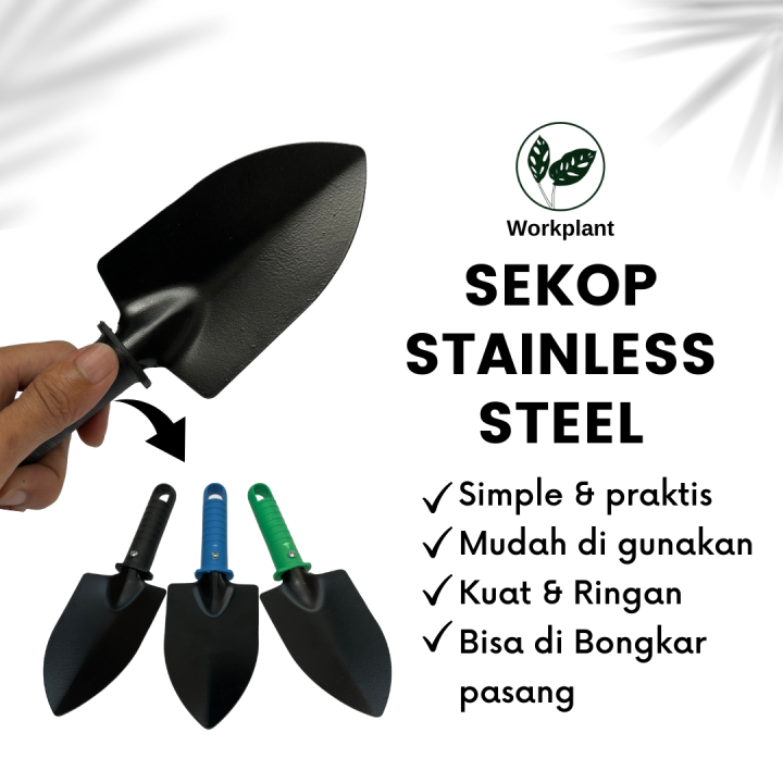 Sekop Stainless Steel - Sekop Mini Tanaman Hias Sekop Besi Untuk ...