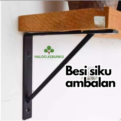 HK Rak Besi Siku Ambalan braket rak dinding kayu | Lazada Indonesia