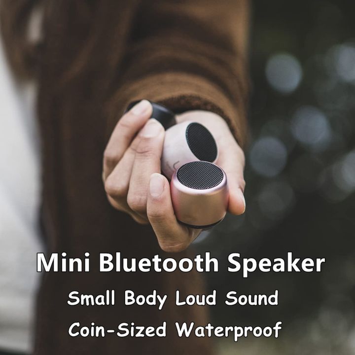 Portable Coin Size Bluetooth Speaker Waterproof Smart Subwoofer For ...
