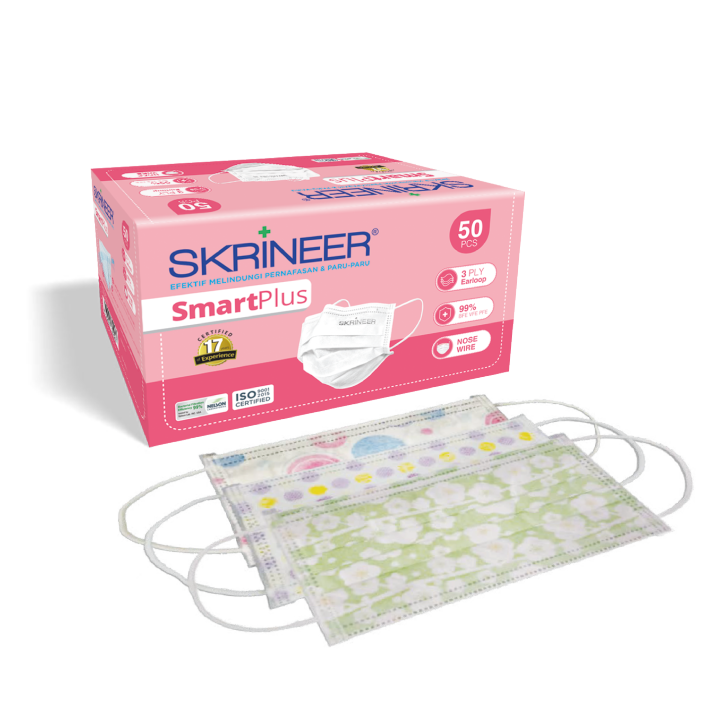 Skrineer Smart Plus Earloop 50 PinkBox Fancy | Lazada Indonesia