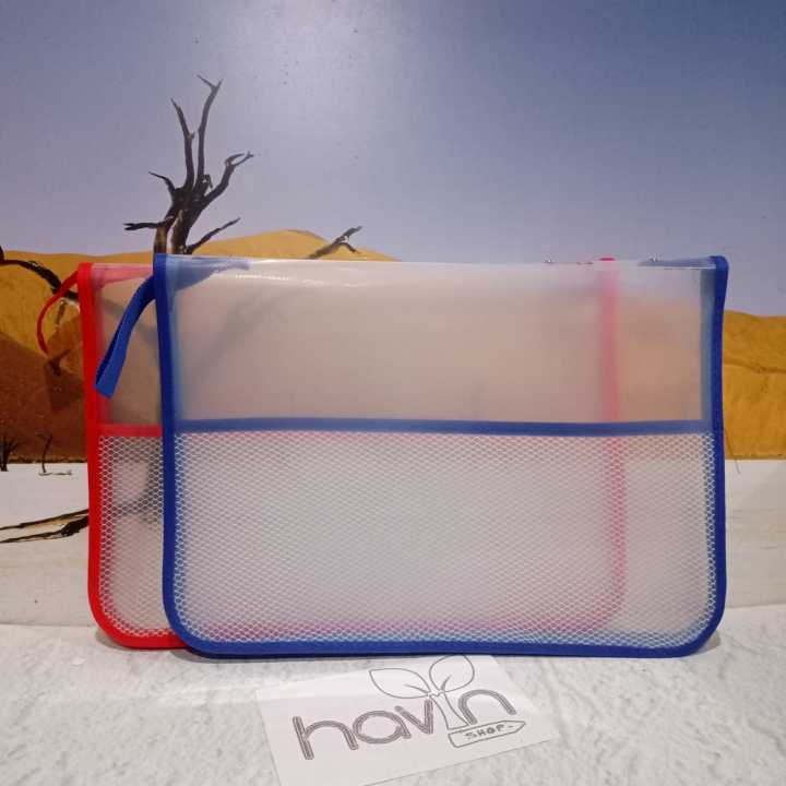 Map Zipper Jipper Sleting SELETING BAG JARING FOLIO F4 PLASTIK | Lazada ...