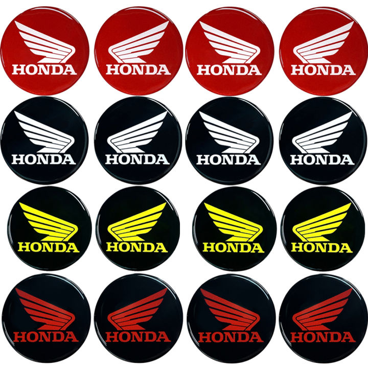 1 Pair of Honda Logo 3D Gel Resin Logo Badge Reflective Sticker Honda ...