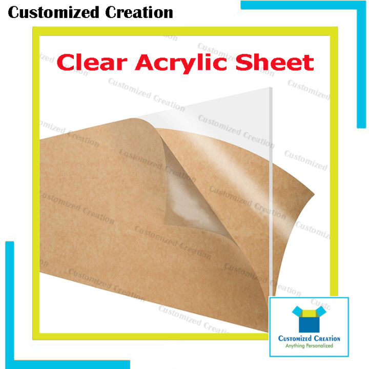 Acrylic Sheet Big Sizes 3ft x 3ft or 4ft or 5ft or 6ft Clear Plastic ...