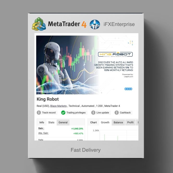 โปรแกรมเทรดอัตโนมัติ King Robot MT4 V6.11 Ea Forex 🔥(Unlimited USE)🔥 ...