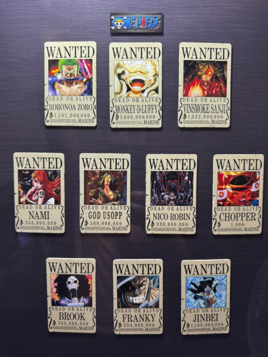 REF MAGNET ONE PIECE Wanted Poster - Updated Bounty | Lazada PH