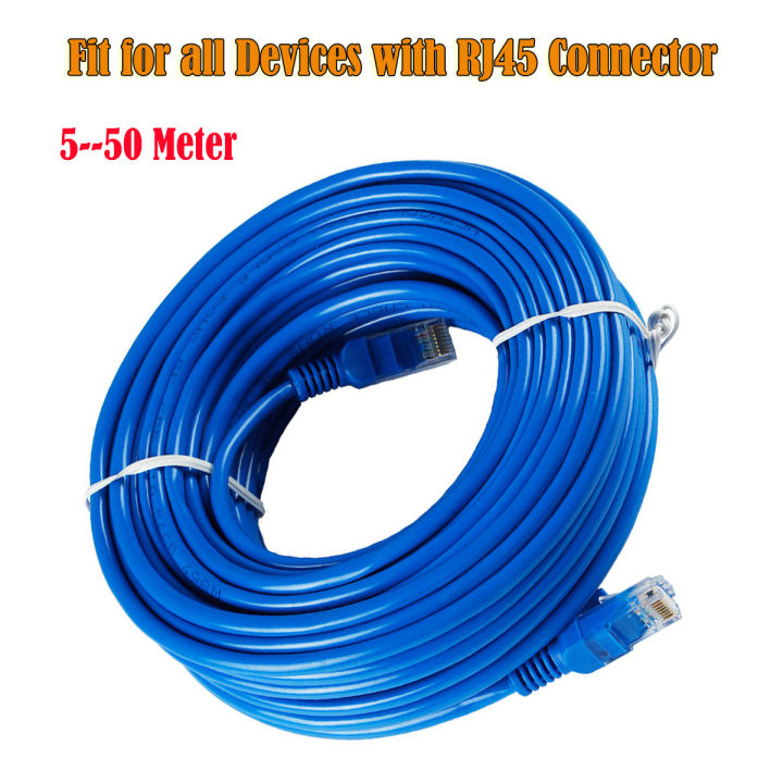 For 10M 15M 20M 30M 40M 50M RJ45 CAT5 Ethernet cable Lan cable Internet ...