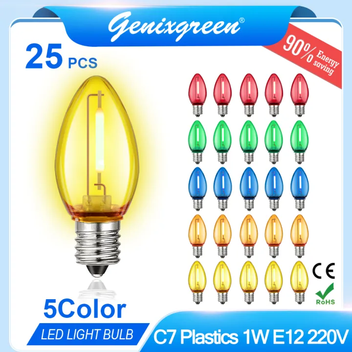 Shatterproof C7 Led Light Bulb E12 110V E12 220V Plastics Filament Lamp ...