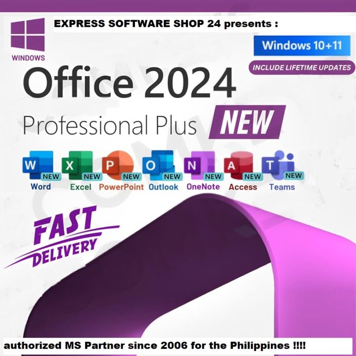 Microsoft Office 2024 Professional Plus - 100 PC - lifetime license key & official software ...