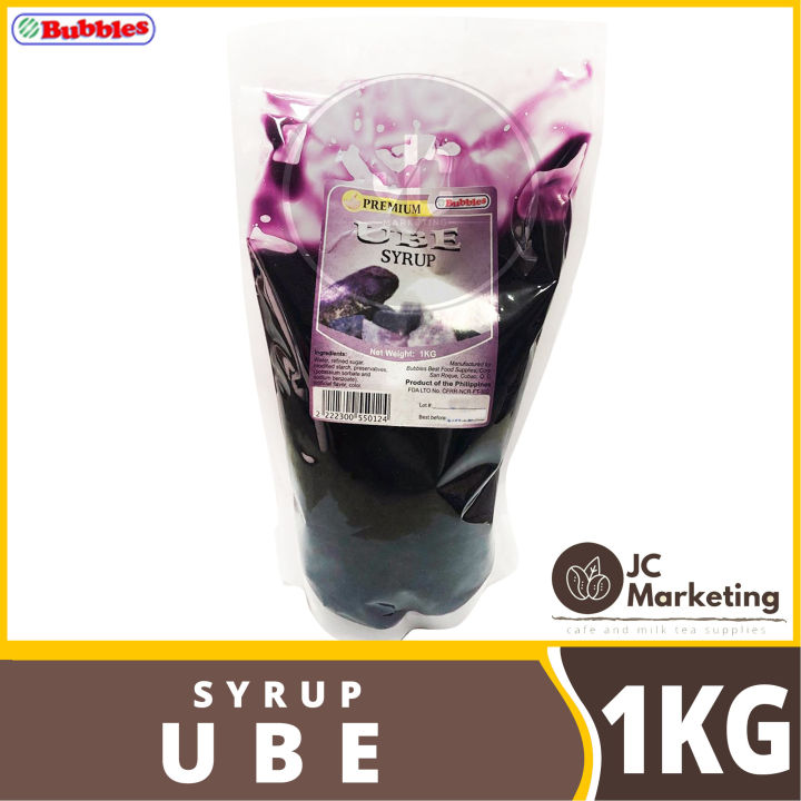 Bubbles Ube Syrup 1 kilo | Ready to use for icing , topping , filling ...