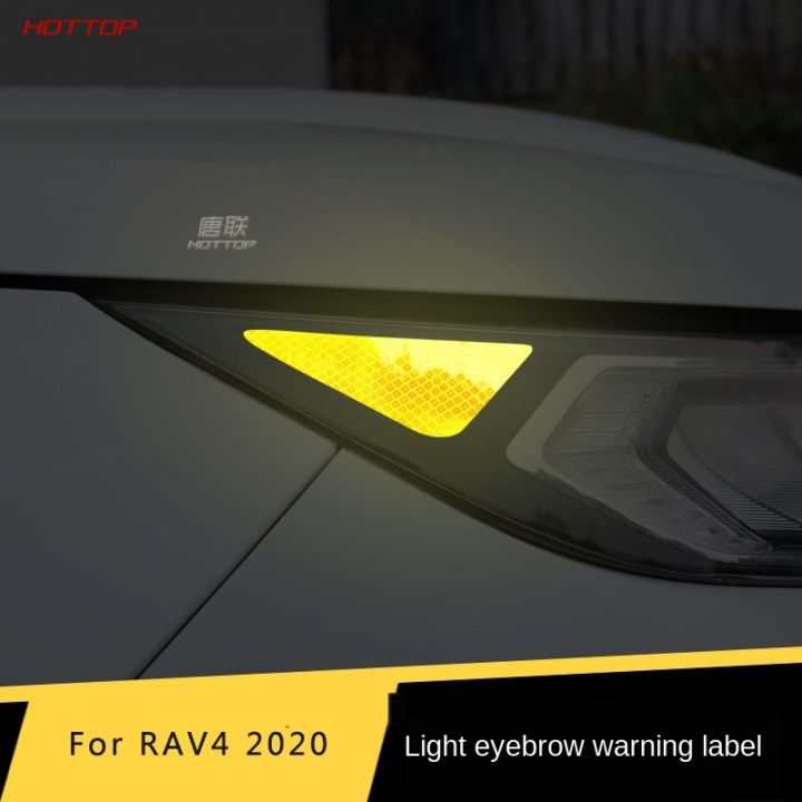 For Toyota RAV4 2019 2020 5th Headlight Stickers Car Light Warning ...