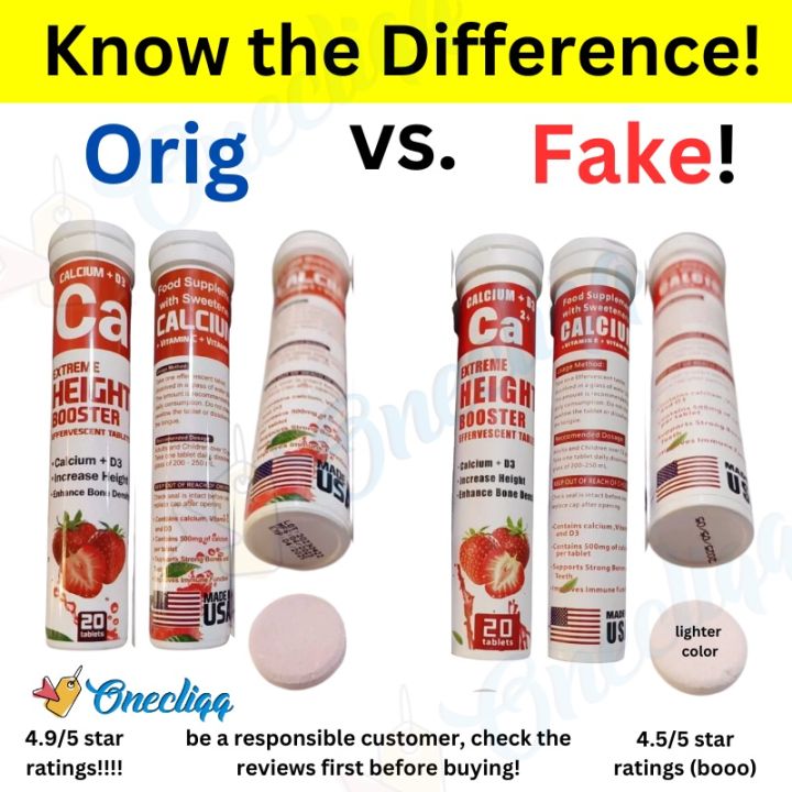 Extreme | Original Xtreme Height Booster Made in US 1 Tube = 20 Tablets ...