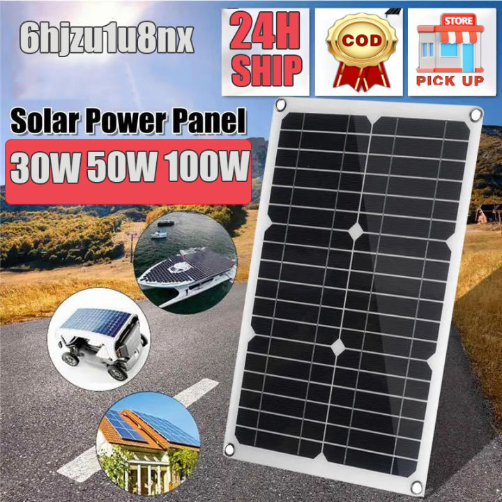 SOLAR PANEL 100watts MONOCRYSTALLINE 100w/50W/30W/10W | Lazada PH