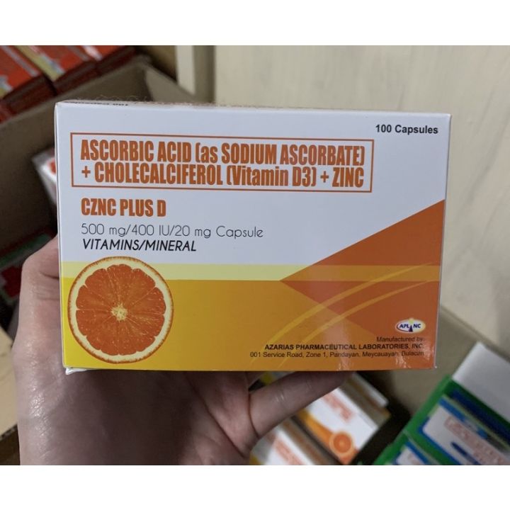 VITAMIN C + VITAMIN D3 + ZINC (CZNC PLUS D) 100 capsules | Lazada PH