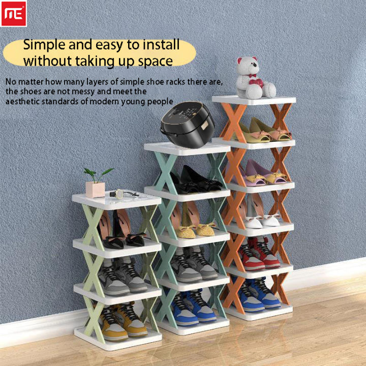 Shoe Rack Multi-layer Folding Shoes Storage Organizer Shelf Space ...