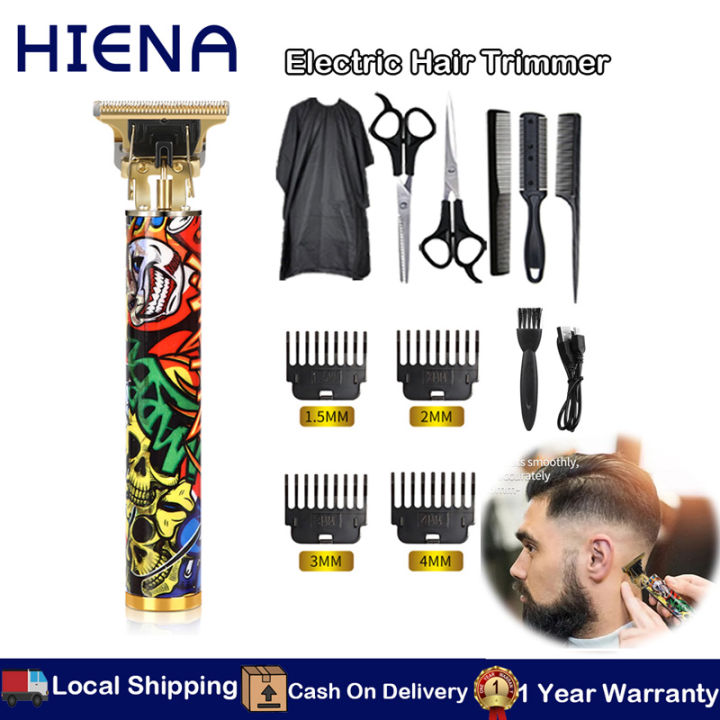 Hiena Hair Trimmer Barber Haircut Rechargeable Hair Clipper Cordless ...