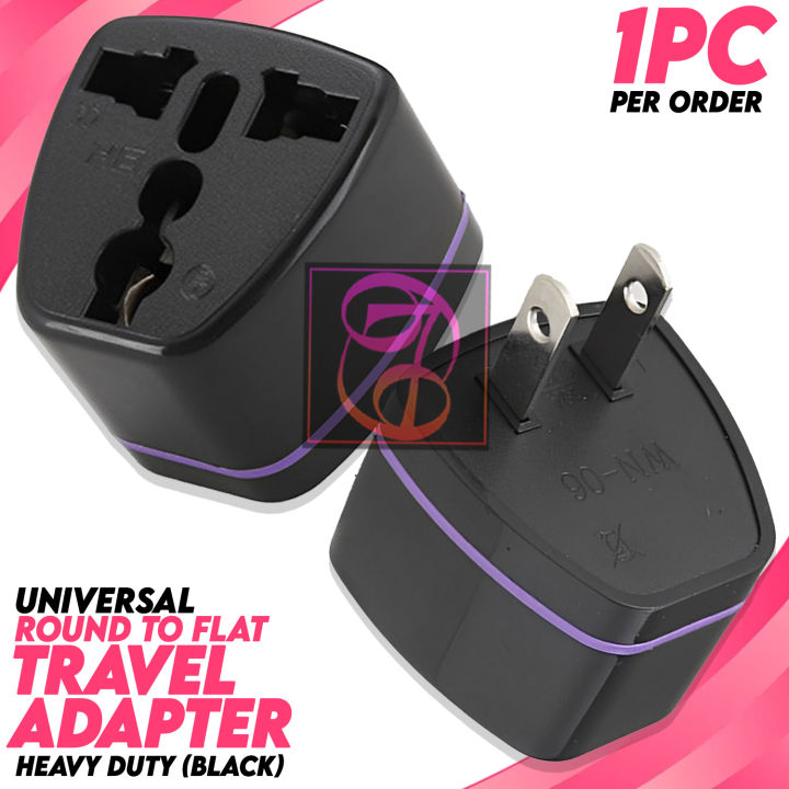 Original Black Universal Travel Adaptor Outlet Plug Adapter Converter ...