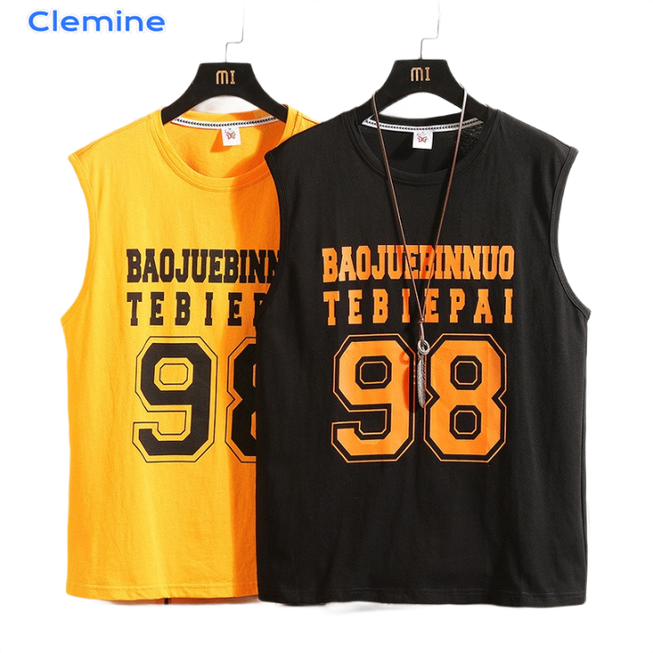 Clemine เสื้อแขนกุดฤดูร้อนของผู้ชาย, เสื้อยืดแขนกุดเสื้อ bottoming ...