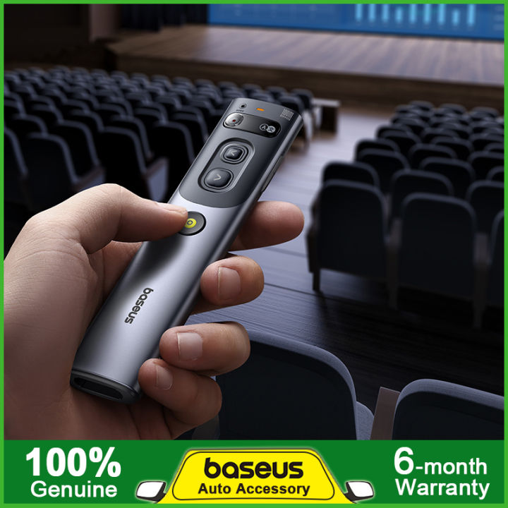 Baseus AI Wireless Presenter PPT Pointer 2.4G Bluetooth Connector Voice ...