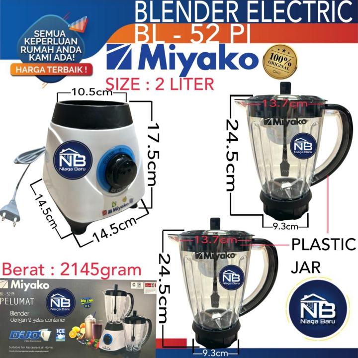 Miyako BL 52 PI Countertop Blender Plastik 1.5 Liter | Lazada Indonesia