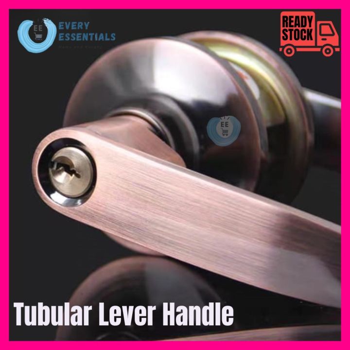 Tubular Lever Handle, Door Round Knob / Entrance Cylindrical / Home ...