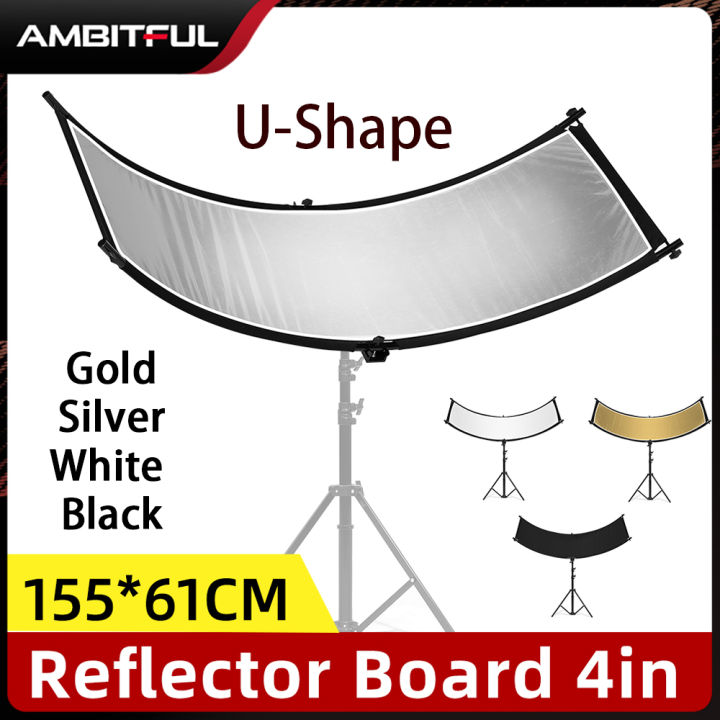 AMBITFUL U-type 155*61cm 4in1 Reflector Diffuers Collapsible ...