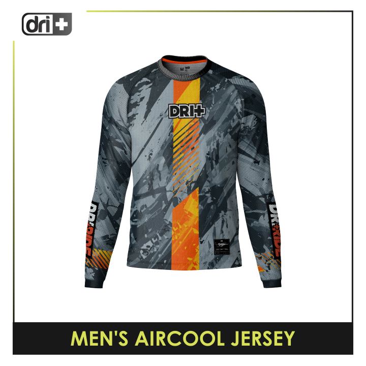 Dri Plus Men's Odor Free Motorcycle Jersey Long Sleeve DUMSSJR3404 ...