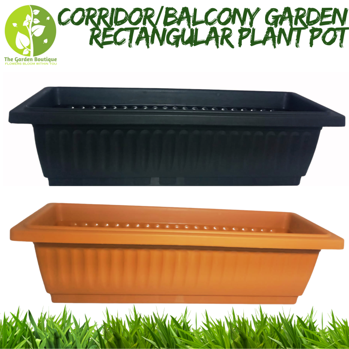 [LOCAL SELLER - Pots/Planters] Rectangular Balcony flower/Vegetable ...
