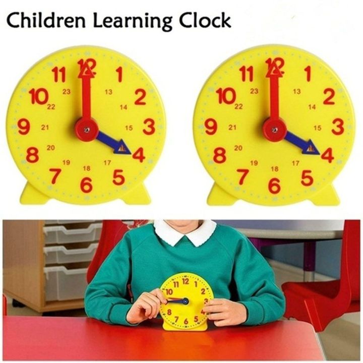 Tell The Time Clock For Kids Learning Resources Big Tie 24-Hour Student Clock, Kids Learning To ...