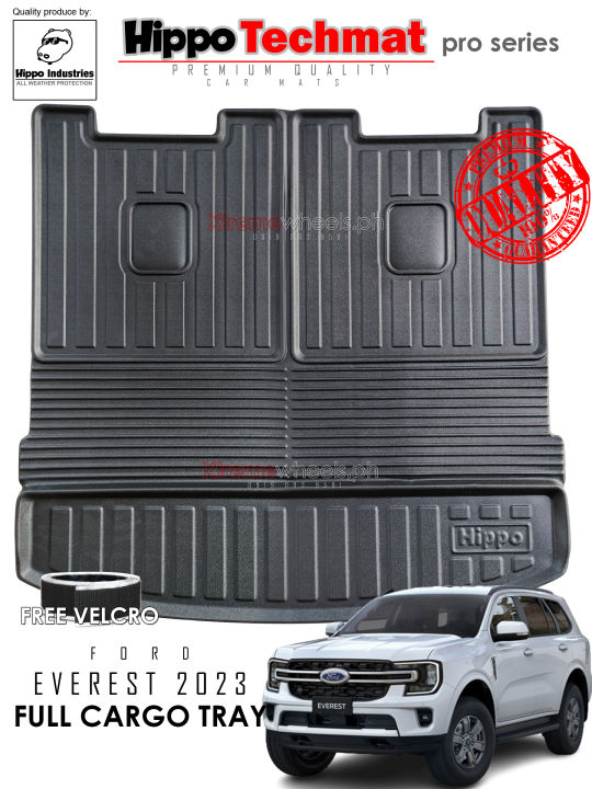 Ford Everest 2016 to 2024 Full Cargo / Trunk tray only Pro Serries Hippo Techmat Thick Deep Dish ...