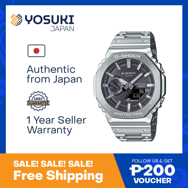 CASIO G-SHOCK GM-B2100SD-1A GM-B2100 Series GM-B2100 GM Bluetooth Black Silver Wrist Watch For ...