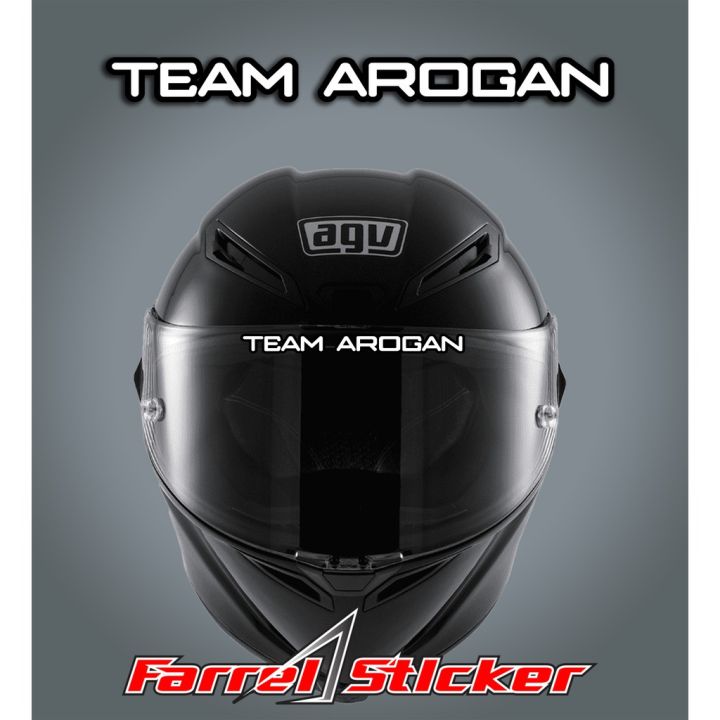 stiker sticker TEAM AROGAN VISOR | Lazada Indonesia