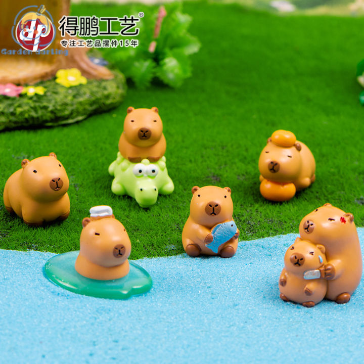 GDD Micro cảnh quan trang trí sáng tạo dễ thương capibala cá nóc con ...