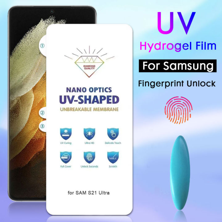 Miếng Dán Hydrogel Trong Suốt Nhám Không Thể Phá Vỡ Cho Điện Thoại Samsung Galaxy S23 S22 S21 ...